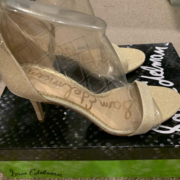 Sam Edelman | Shoes | Nwt Sam Edelman Gold Glitter Sandals | Poshmark